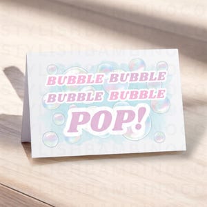 Bubble Pop Printable Ms. Rachel Food Card | Ms. Rachel Food Tent Card ...