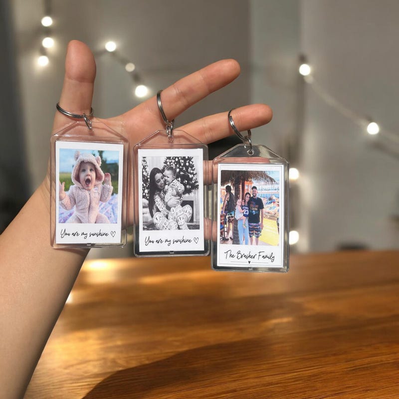 Mini Polaroid Keychain - Etsy