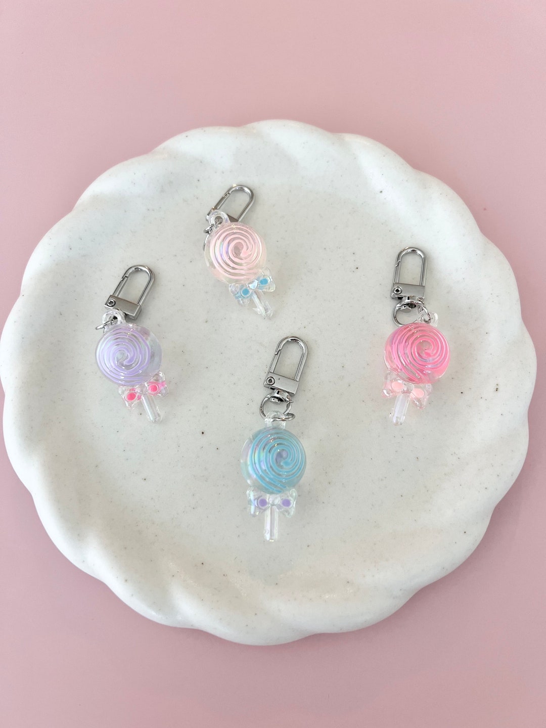 Candy Keychain | Lollipop | Candy Charm | Party Favor | Lollipop ...