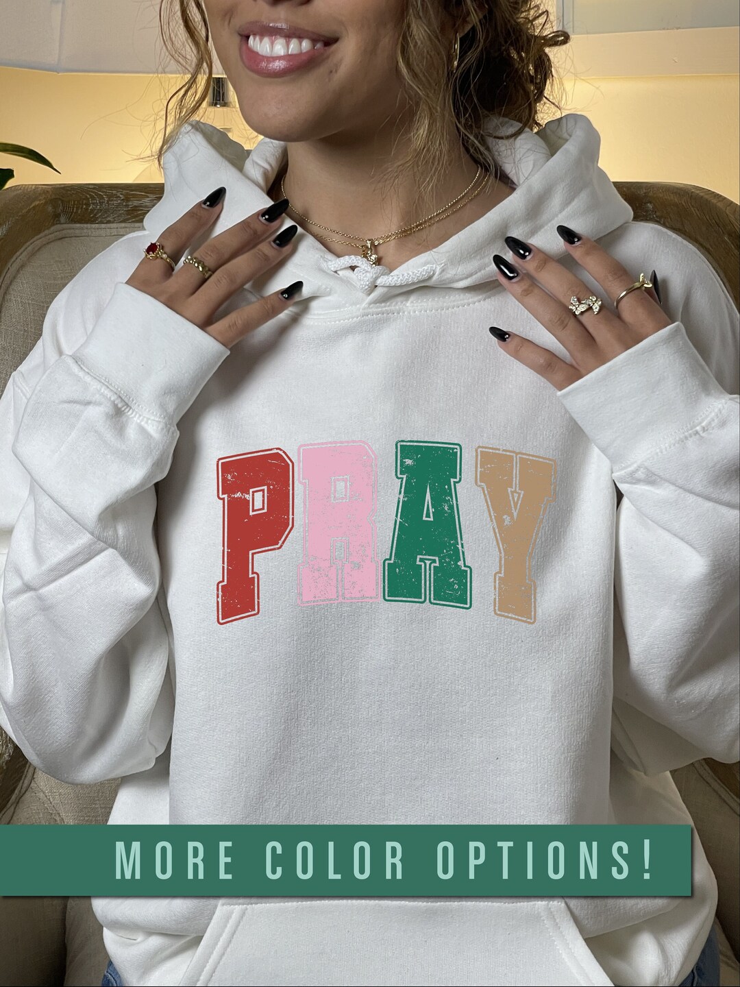 Pray, Pray Hoodie, Christian Hoodie, Pray Through It, Church Merch ...