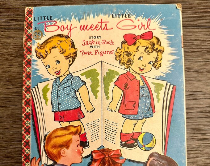 Vintage A Bonnie Book, Little Boy Meets Little Girl Book, Bonnie ...