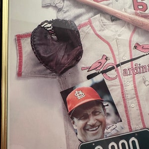 Vintage St Louis Cardinals Stan Musial Framed Print, Cardinals Fan ...