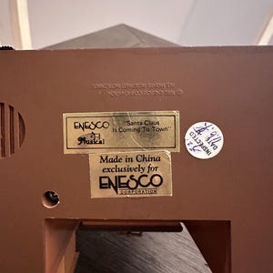 Enesco Christmas Mice Checking It Twice Music Box, Enesco Christmas ...