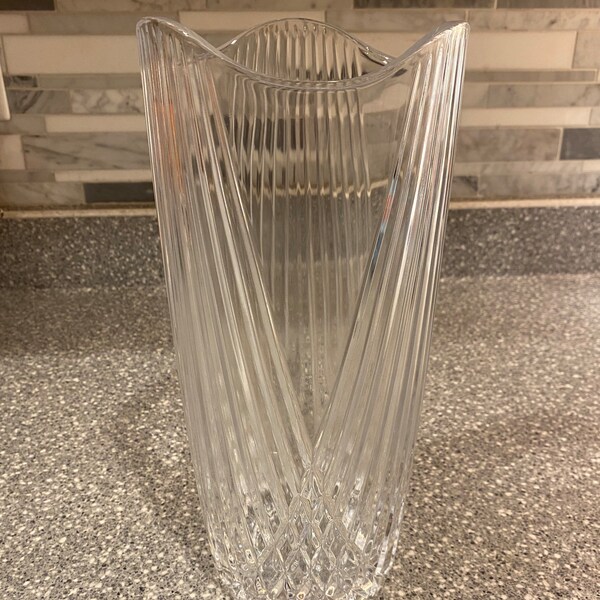 Cut Glass Vase - Etsy