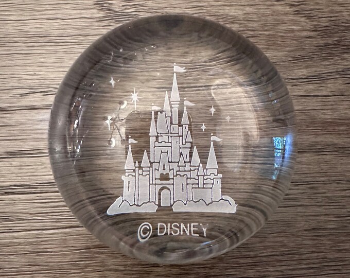 Disney Castle Paperweight, Magic Kingdom Paperweight, Glass Paperweight ...
