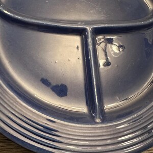 Vintage Fiesta Cobalt Divided Plate, Original Fiesta Compartment ...