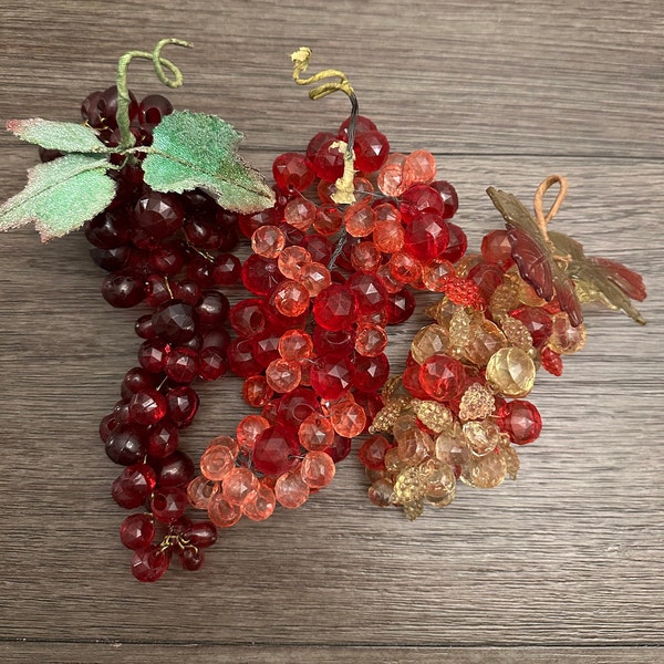 Lucite Grape Cluster - Etsy