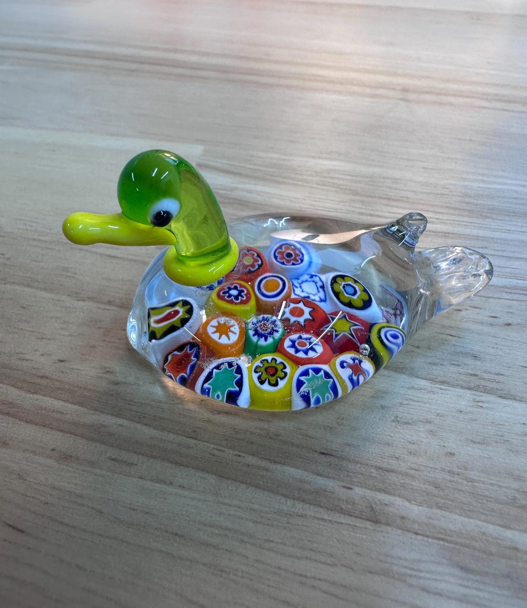 Murano Art Glass Duck, Collectible Art Glass Figurine, Glass Duck ...
