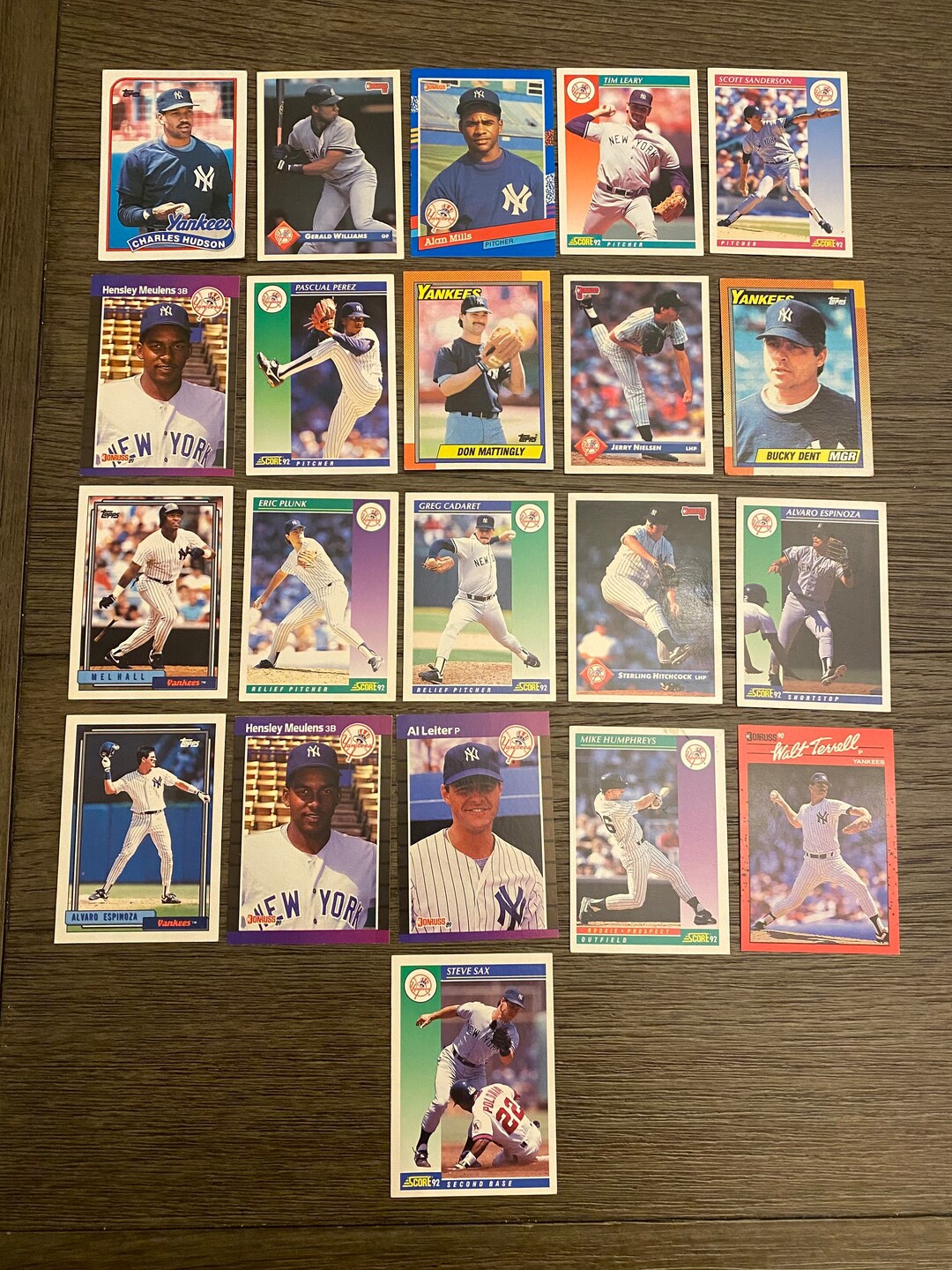 Vintage New York Yankees Baseball Trading Cards, New York Yankees ...