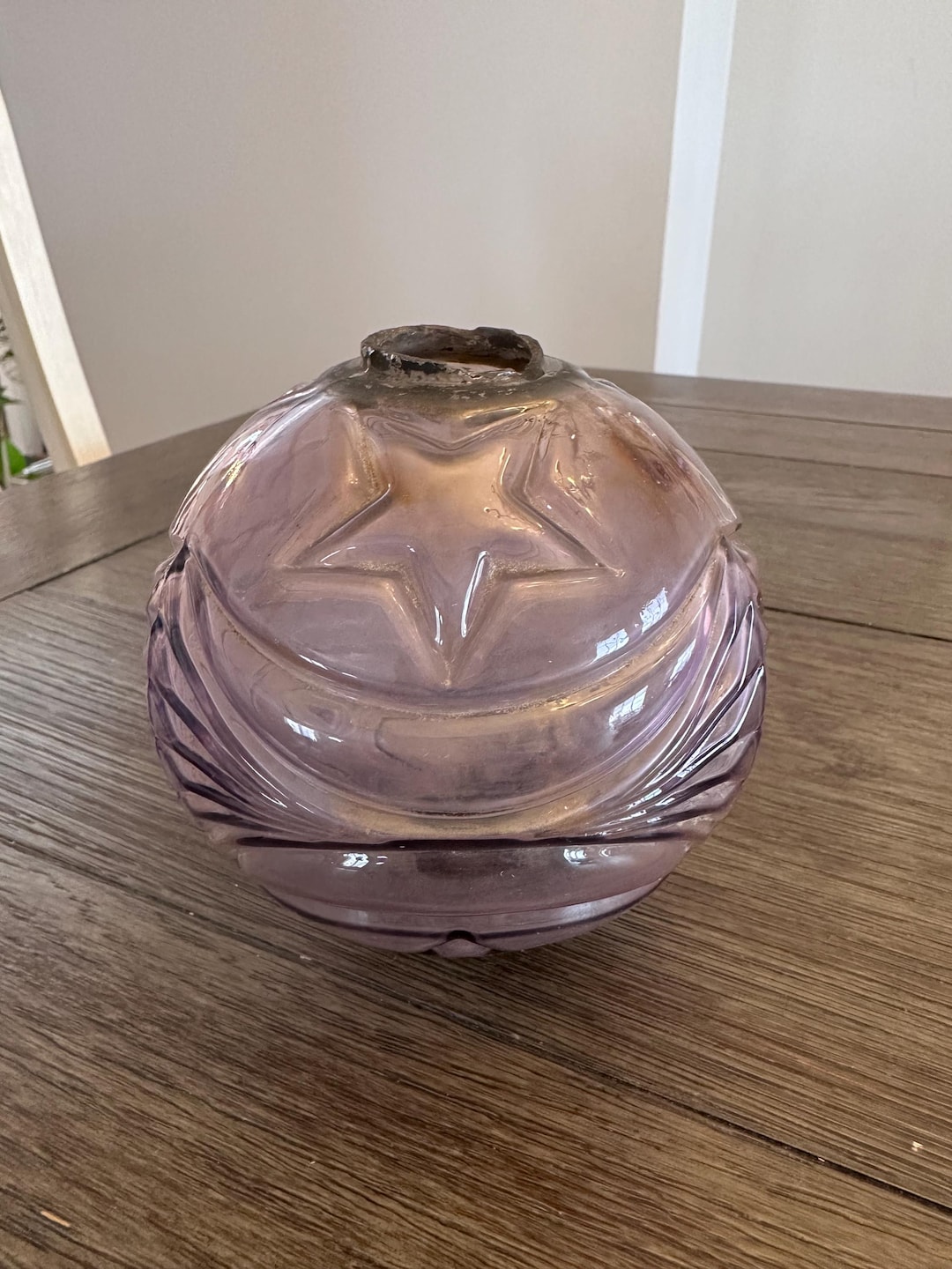 Vintage Lightning Rod Ball, Purple Stars and Moon Lightning Rod Ball ...