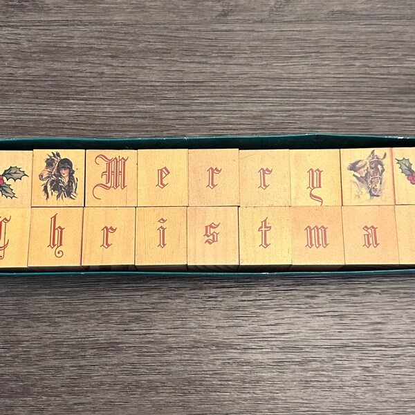 Christmas Blocks - Etsy