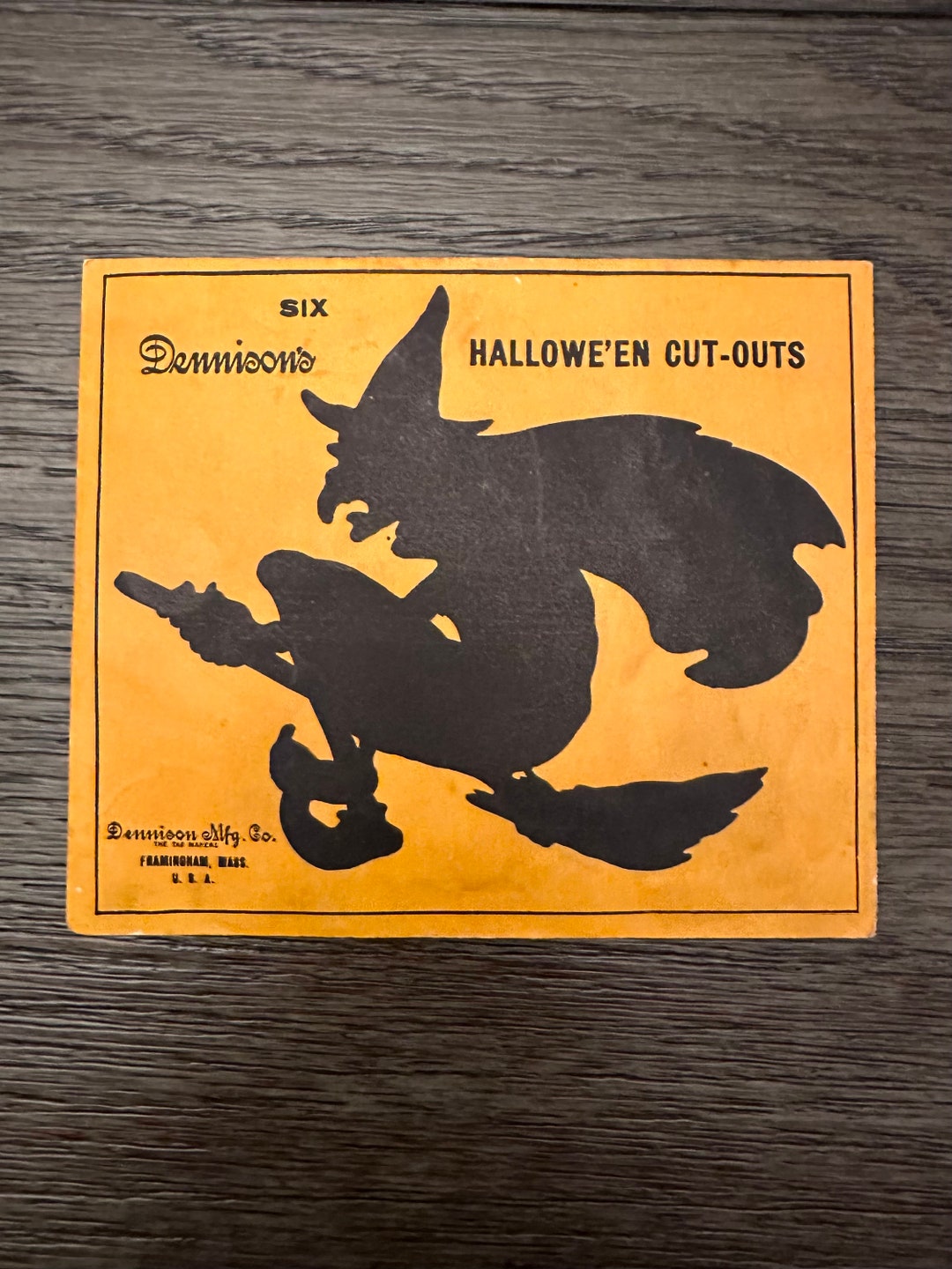 Vintage Dennisons Halloween Witch Cut Outs, Dennisons Cut Outs, Vintage ...