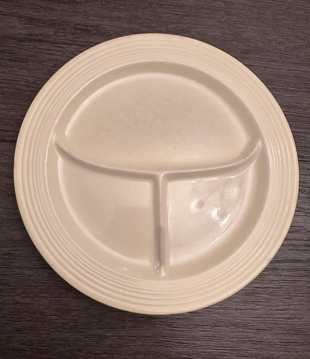 Vintage Fiesta Ivory Divided Plate, Original Fiesta Compartment Divided ...