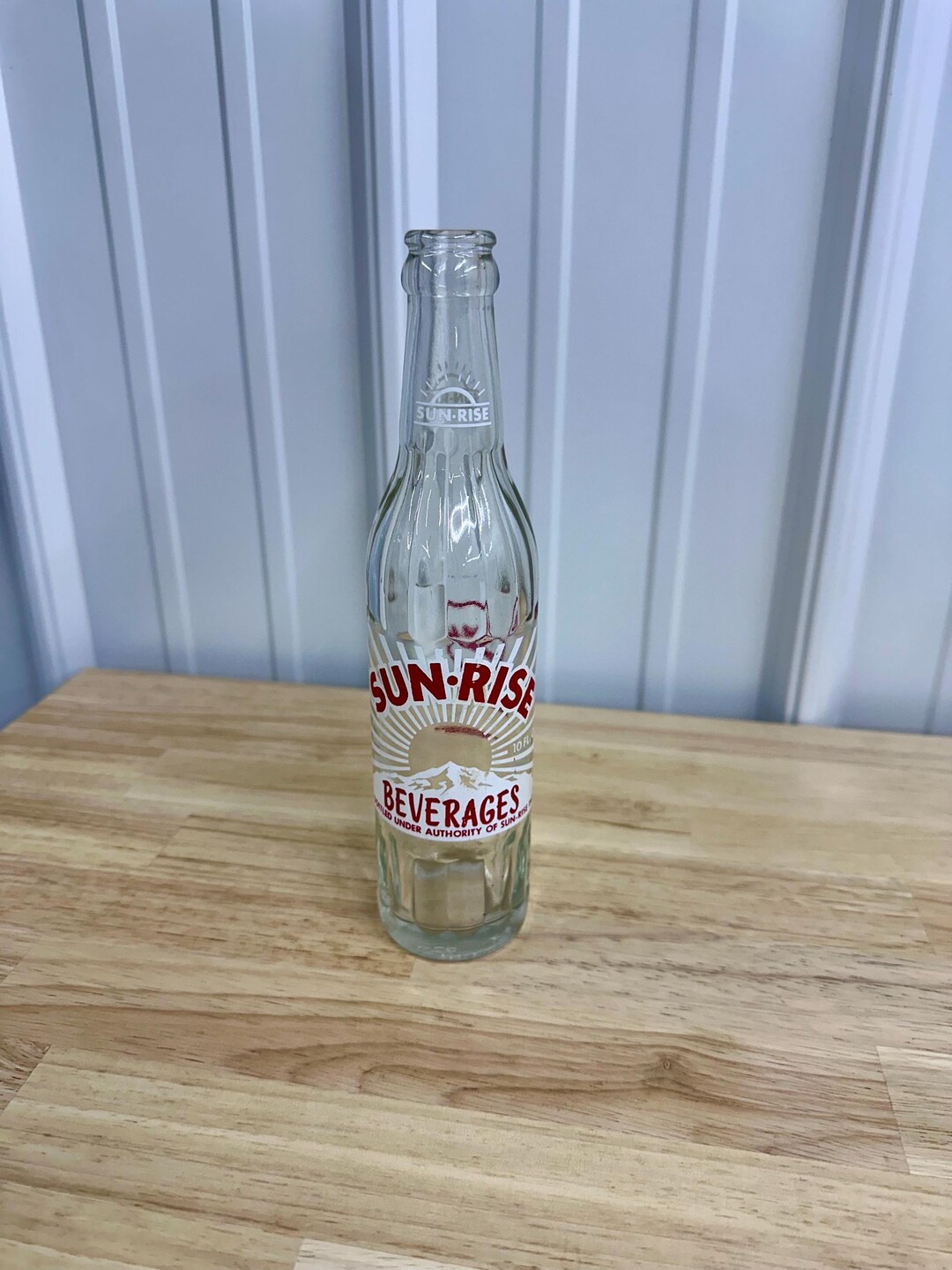 Vintage Sun-rise Beverages Glass Bottle, Vintage Glass Soda Bottle ...