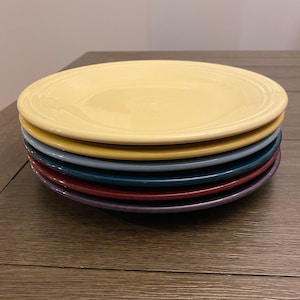 Fiesta Dinner Plates, Fiestaware Plates, Dinnerware, Multi Colored ...
