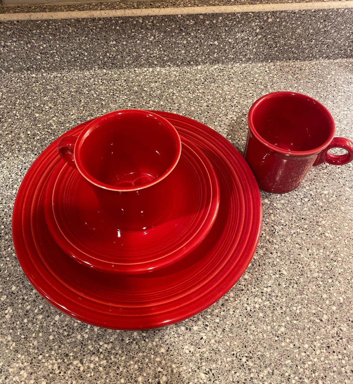 Fiesta Scarlet Dinnerware Scarlet Fiesta Fiestaware Place | Etsy