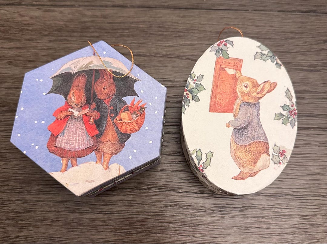 Vintage Beatrix Potter Peter Rabbit Trinket Box, Peter Rabbit Ornament ...