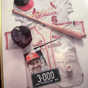 Vintage St Louis Cardinals Stan Musial Framed Print, Cardinals Fan ...