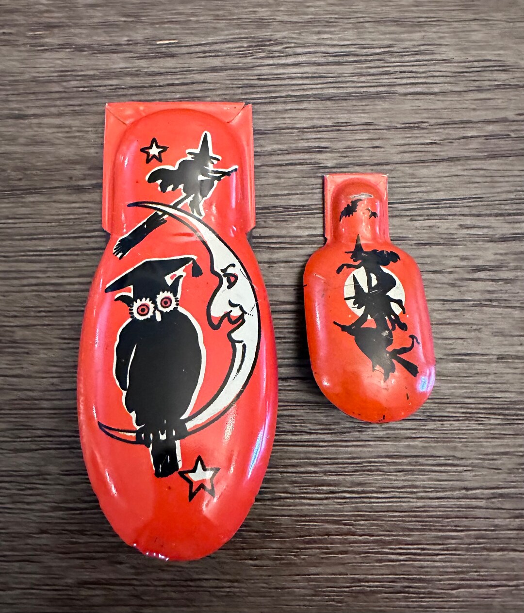 Vintage Halloween Noisemaker, Vintage Halloween Toy, Vintage Tin Litho ...