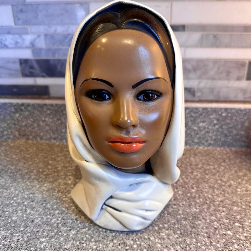 Chalkware Bust - Etsy