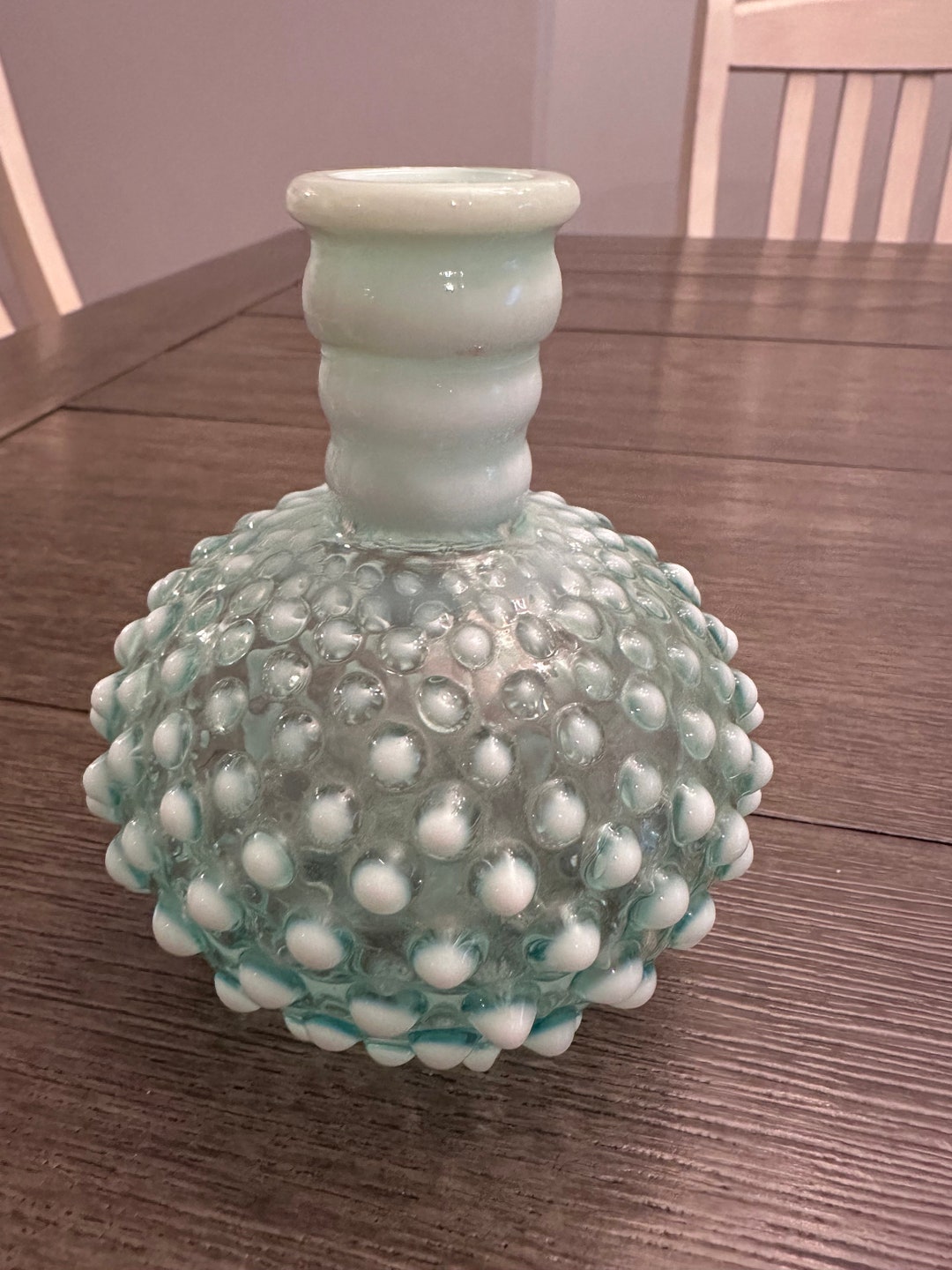 Vintage Fenton Hobnail Moonstone Opalescent Vase, Fenton Hobnail ...
