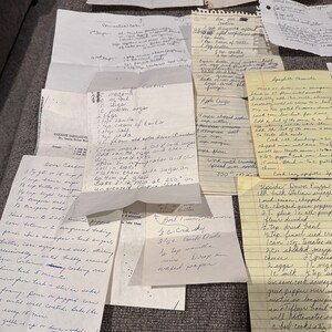 Vintage Recipe Cards, Vintage Hand Written Recipe Cards, Recipe ...