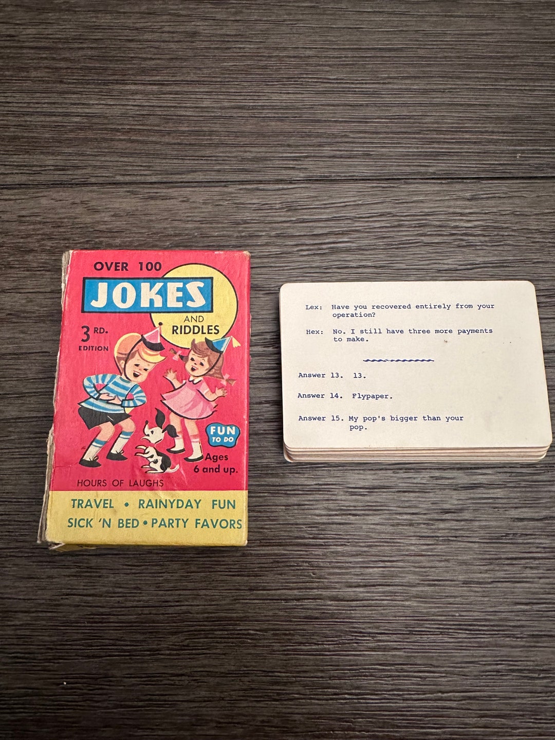 Vintage Jokes and Riddles, Joke Cards, Ephemera, Joke and Riddle Cards ...
