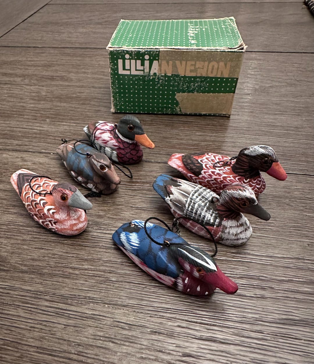 Vintage Wooden Hand Painted Duck Ornaments, People’s Republic of China ...