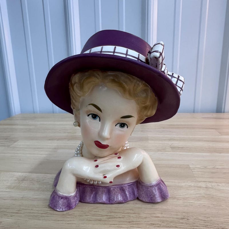 Lady Head Vases Relpo - Etsy