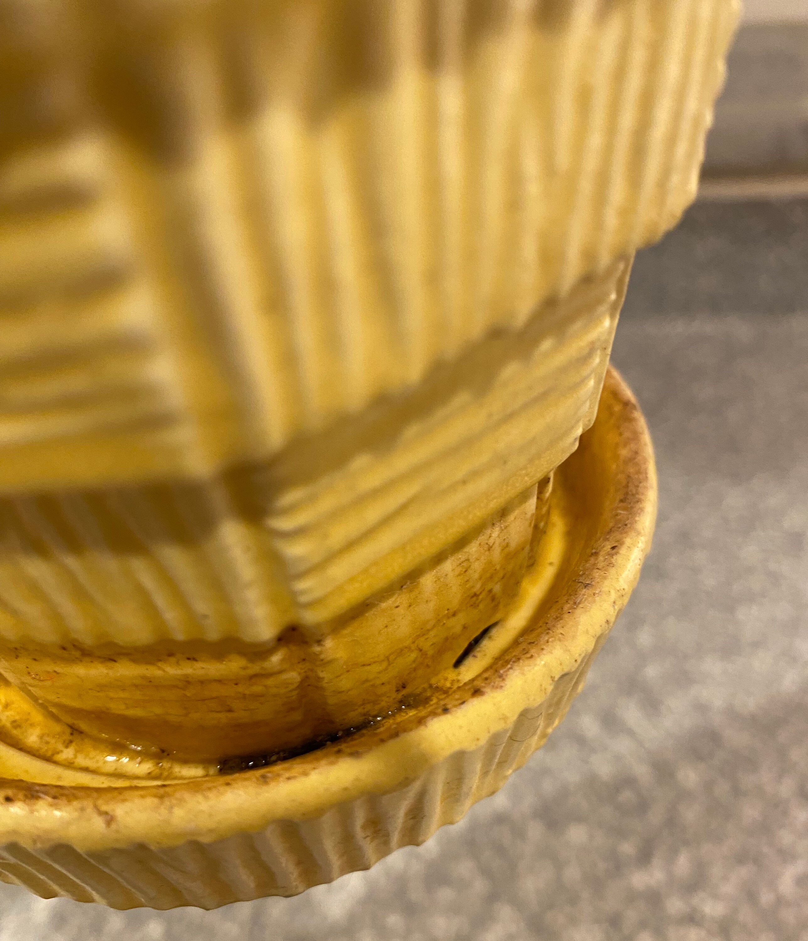 Mccoy Yellow Basket Weave Planter Yellow Mccoy Planter - Etsy