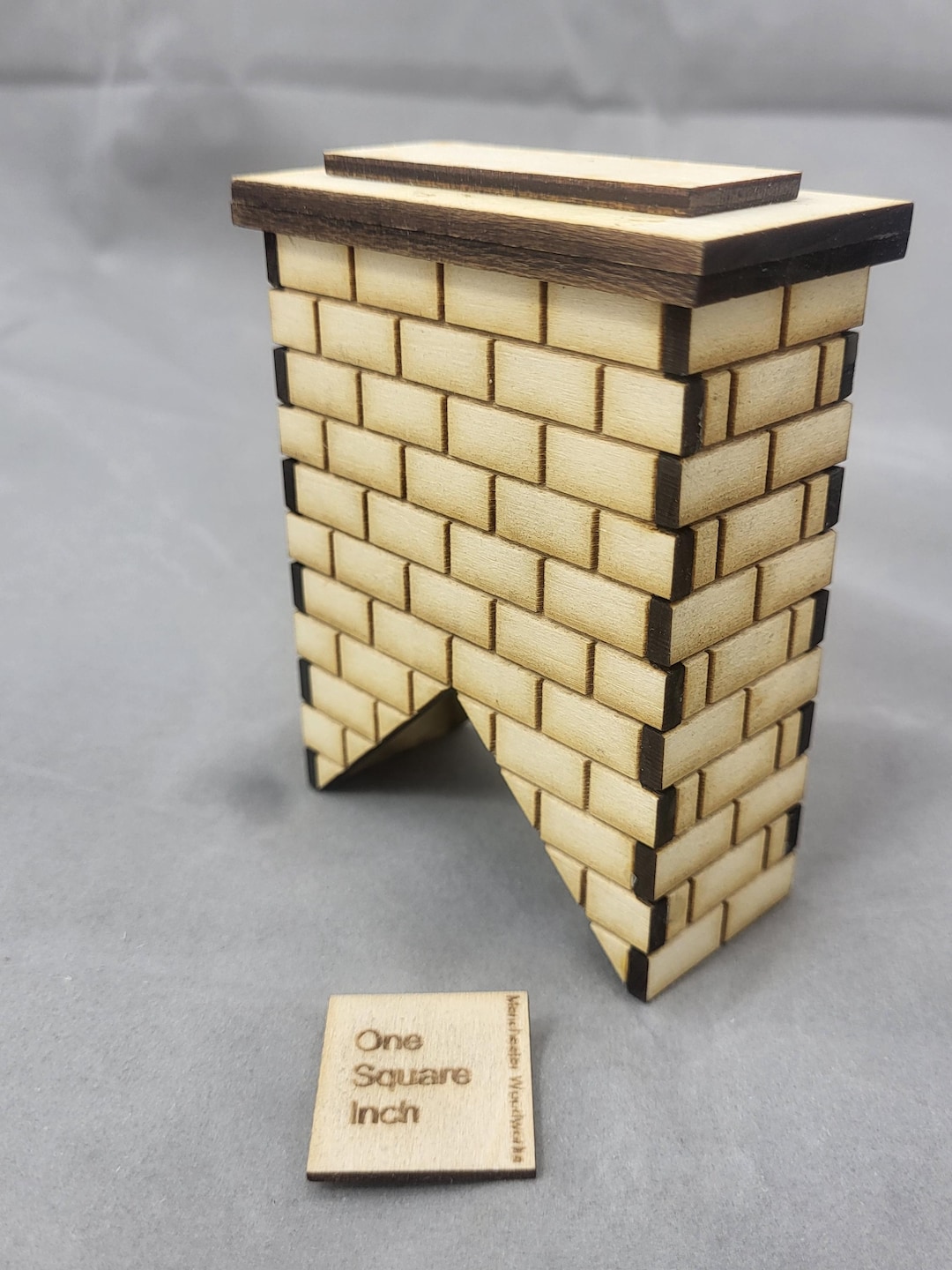 Chimney #1 - Dollhouse Wooden Miniature 1:12 Scale USA Fits a 12/12 ...