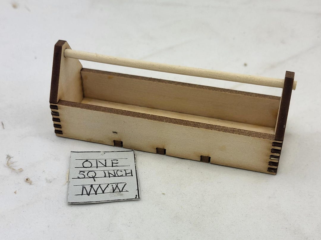 Carpentry's Tool Box (assembled) Wood Dollhouse Miniature 1/12 Scale - Etsy