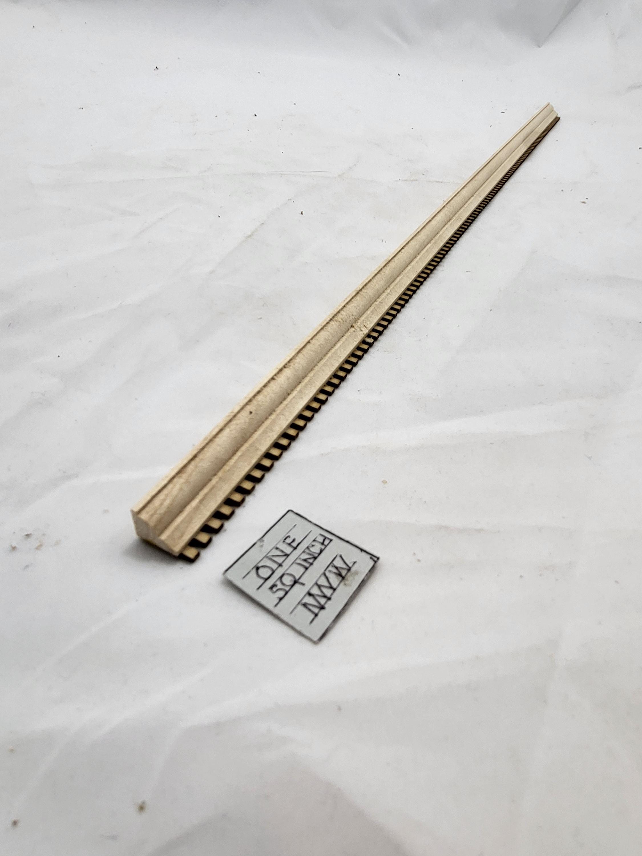 Dental Crown Molding 2 Dollhouse Miniature Trim 2pc 1/12 Scale Cornice ...