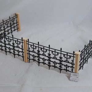 Victorian Fence & Post Set - 1/12 Scale Dollhouse Miniature - Etsy