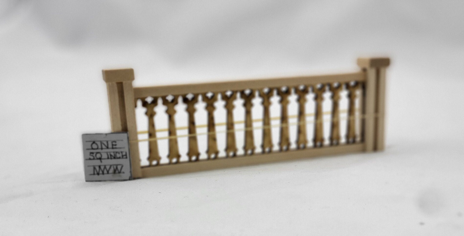 Widow Walk RAILING KIT #B W/2 Posts 6-5/8" Long 1/12 Scale Dollhouse ...