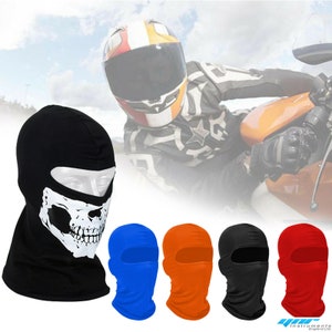 Black Ultra Thin Stretch Balaclava Snood Ski Moto Quad Bike Face Mask ...