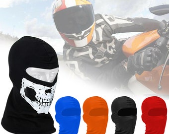 Black Ultra Thin Stretch Balaclava Snood Ski Moto Quad Bike Face Mask ...