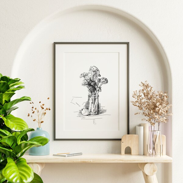 Printable Wall Art Vase - Etsy