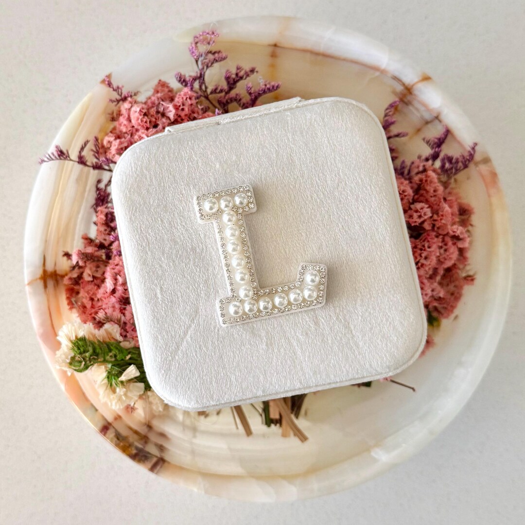 Personalized Jewelry Box | Custom Initial Jewelry Box | Velvet Jewelry ...