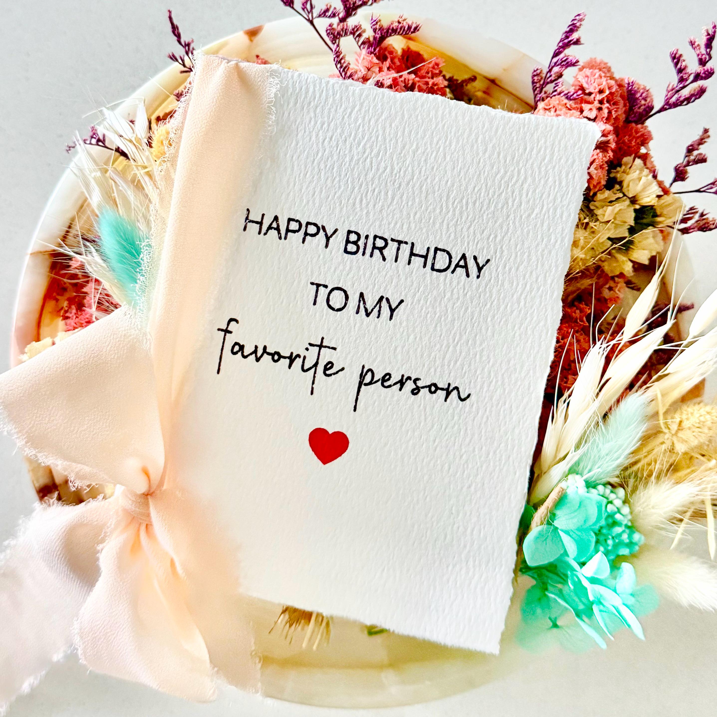 Happy Birthday Card | Happy Birthday to My Favorite Person | Birthday ...