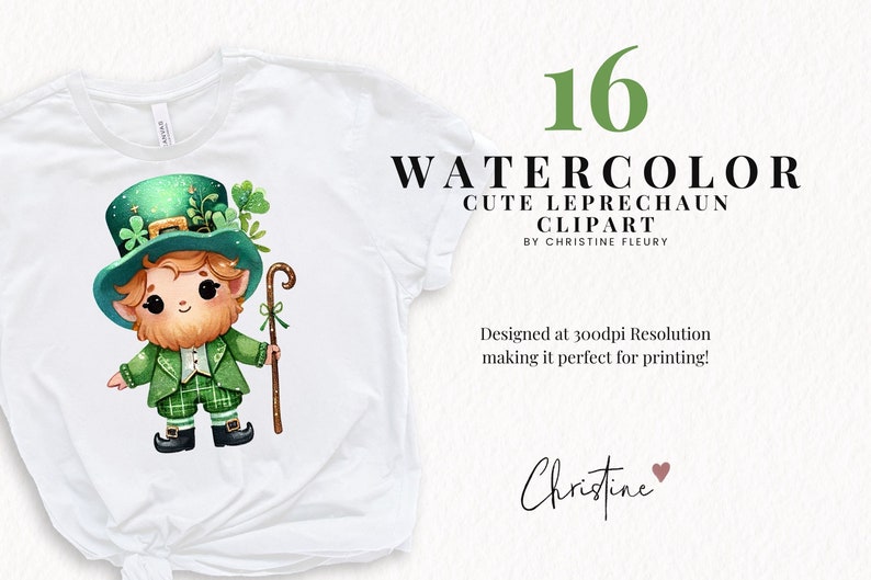 Watercolor Cute Leprechauns Clipart, ST Patrick's Day Png, Leprechaun ...