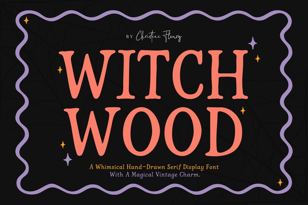 Witchwood Font, A Magical Vintage Charm Halloween Font, Witchy Font ...