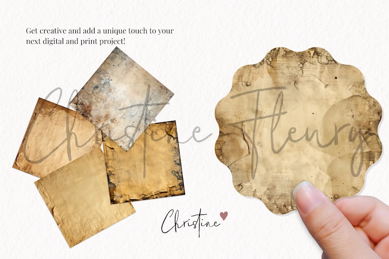 Old Paper Digital Paper Mini Pack Vintage Paper Patterns - Etsy