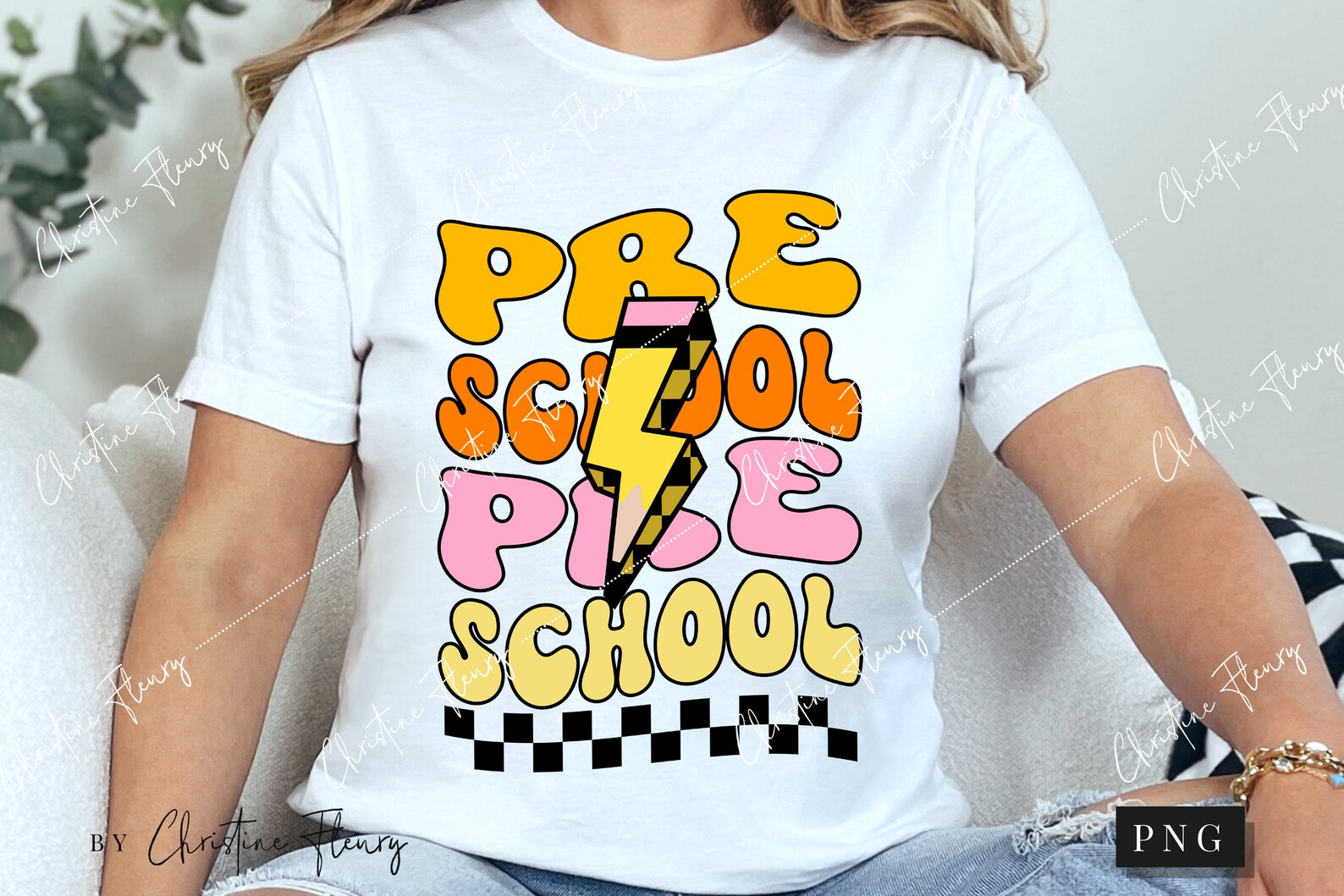 Retro Preschool PNG, First Day of School PNG, Groovy School Png, School ...
