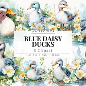 Spring Ducks Clipart, Spring PNG, Animal PNG, Nursery Duck PNG Instant ...
