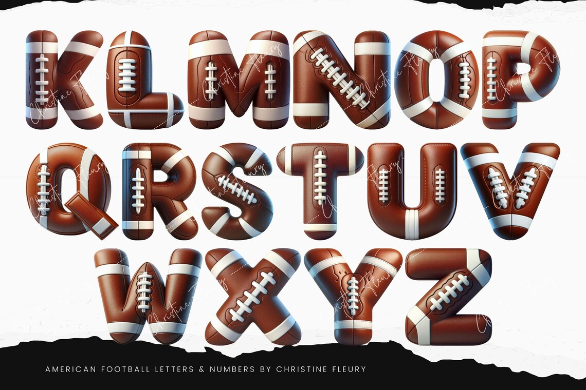 American Football Letter Alphabet PNG, Sublimation Letters & Numbers ...