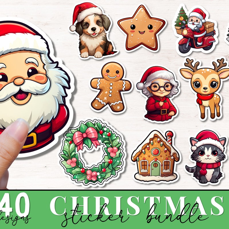 Christmas Stickers - Etsy