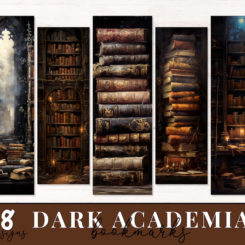 Printable Bookmarks Goth - Etsy