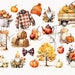 Watercolor Mega Fall Bundle Clipart, Watercolor Fall Clipart ...