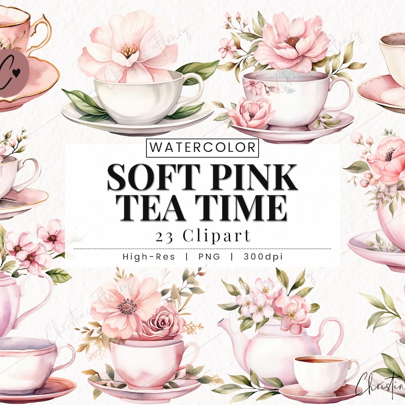 Tea Party Clipart - Etsy